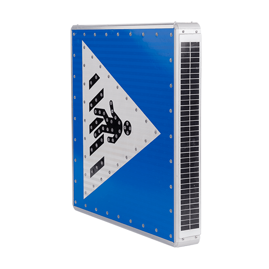 Solar Powered Crosswalk Signs With Flashing Lights