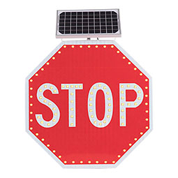 Solar Flashing LED Stop Sign Traffic Sign Manufacturer