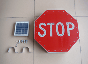 Solar Powered Crosswalk Signs With Flashing Lights