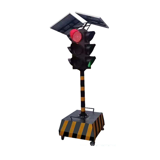 Mobile Solar Powered Traffic Signal Lights Portable Solar Traffic Light