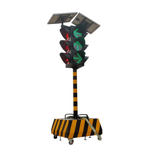 Mobile Solar Powered Traffic Signal Lights Portable Solar Traffic Light