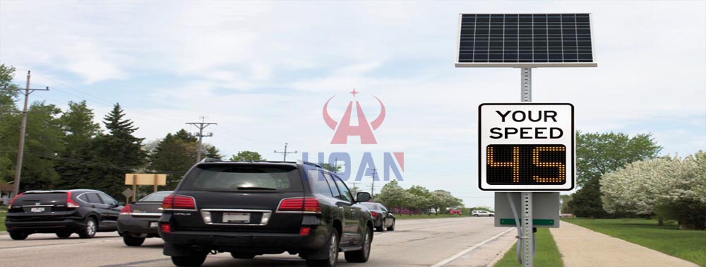 Safe speed guardian in rainy nights - Solar Radar Speed Sign