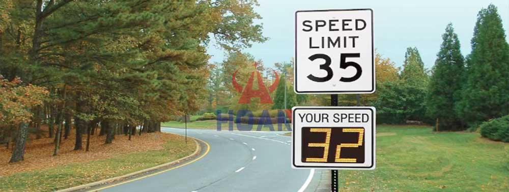 Radar Speed Sign installation process on UAE highways