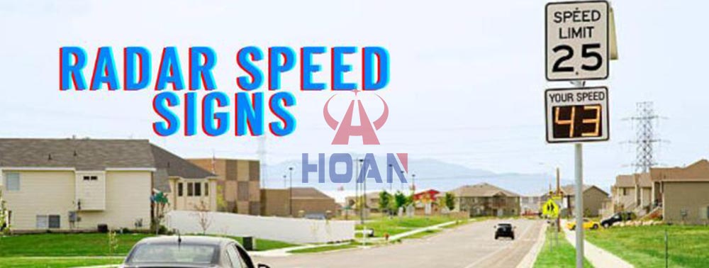 Radar Speed Sign installation process on UAE highways