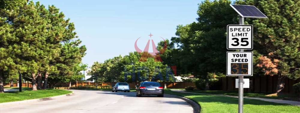 Solar Radar Speed Sign protects drivers from driving at safe speeds on ...