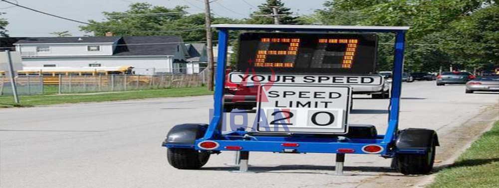 Radar Speed Signs On the Highways in Saudi Arabia
