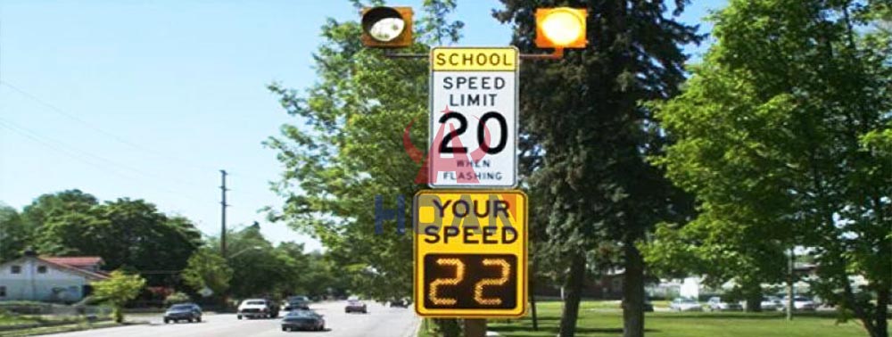 On British highways, Radar Speed Signs detect the speed of passing ...