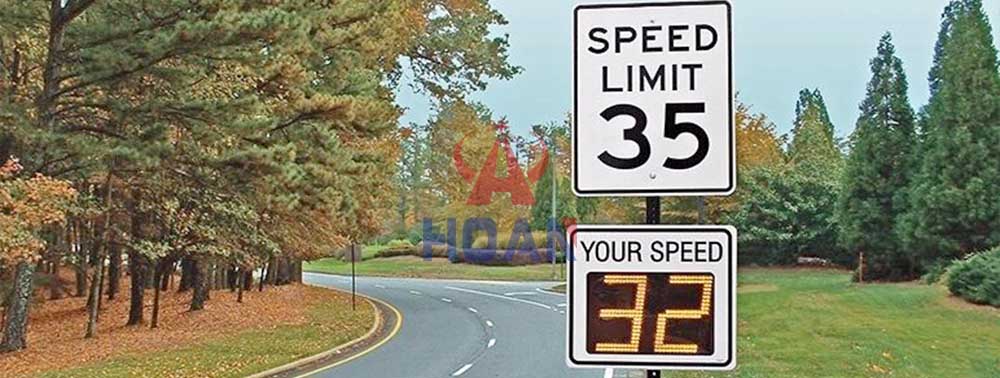 On urban highways in Saudi Arabia, radar signs check the speed of ...