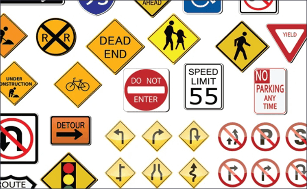 Types of road traffic signs and why they have different shapes