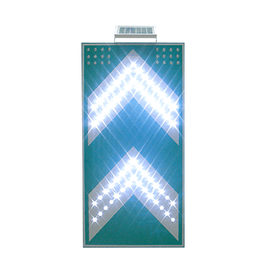 Arrow Road Sign Aluminum Solar Powered Traffic Indicator with Super ...